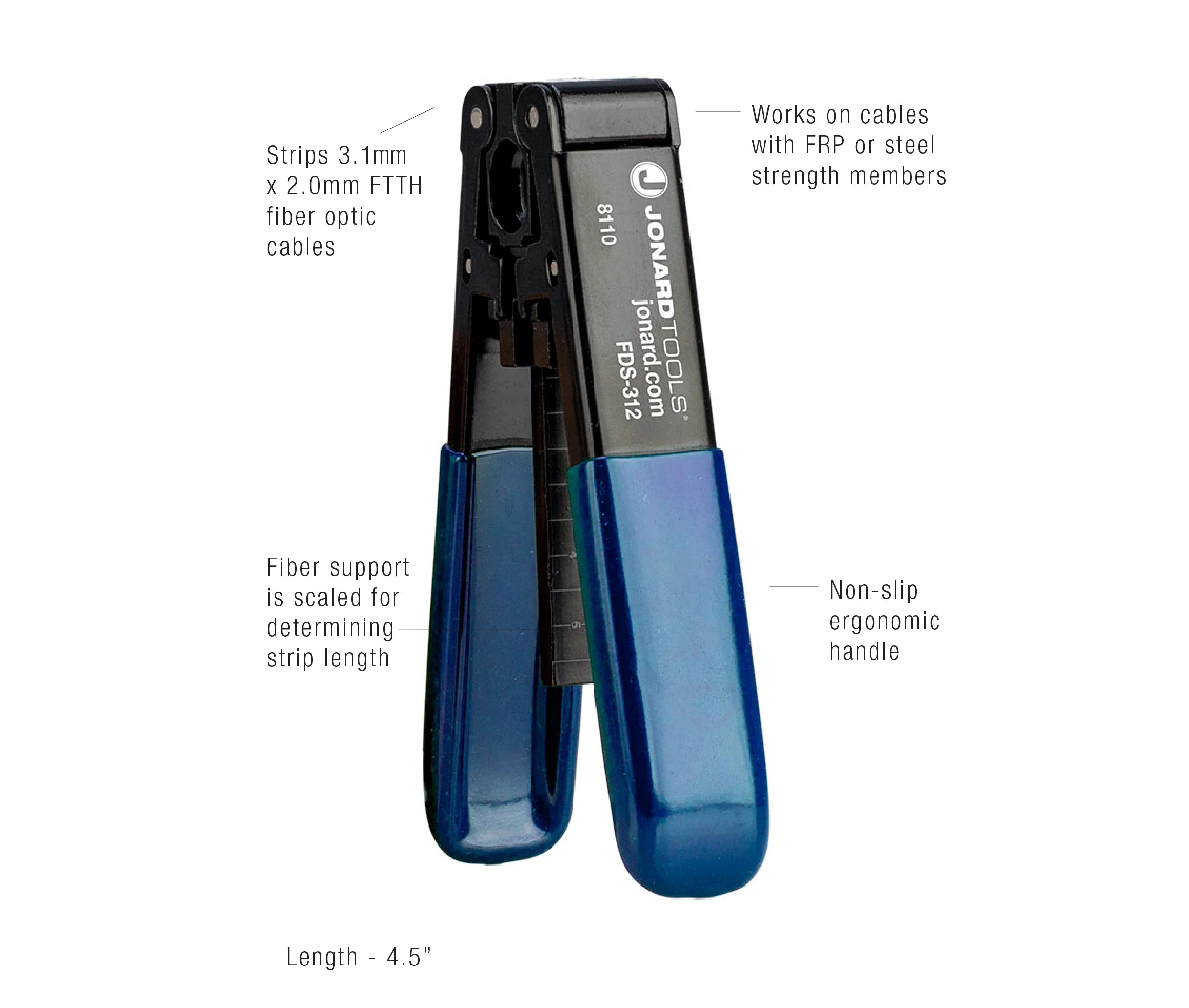 FTTH Drop Cable Stripper 2.1×3.1 mm – Precision Jacket Removal – Patch ...