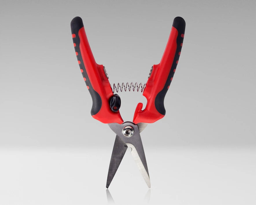 Heavy-Duty Scissors with Wire Stripper for Cables & Wire