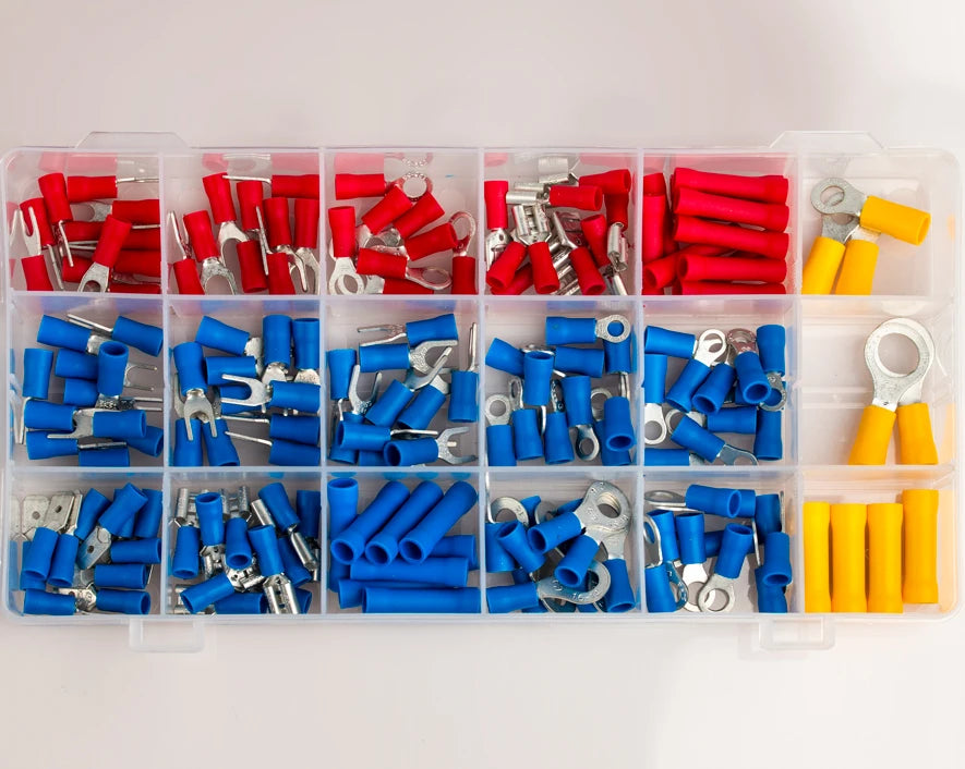 Solderless Ring, Fork and Lug Terminal Kit - 178 Pcs