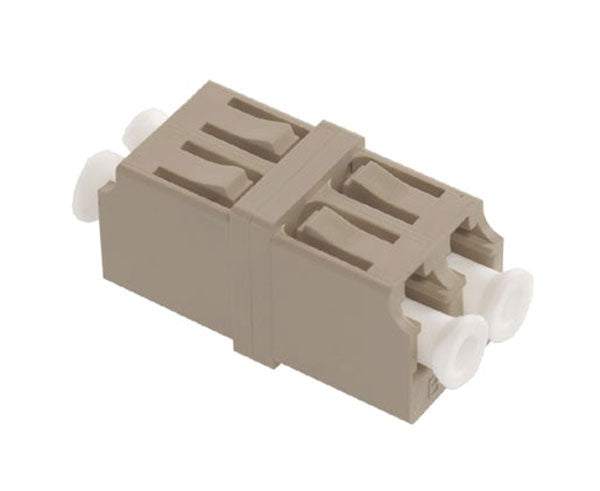 LC Multimode Fiber Optic Adapter, Non-Flanged - Duplex