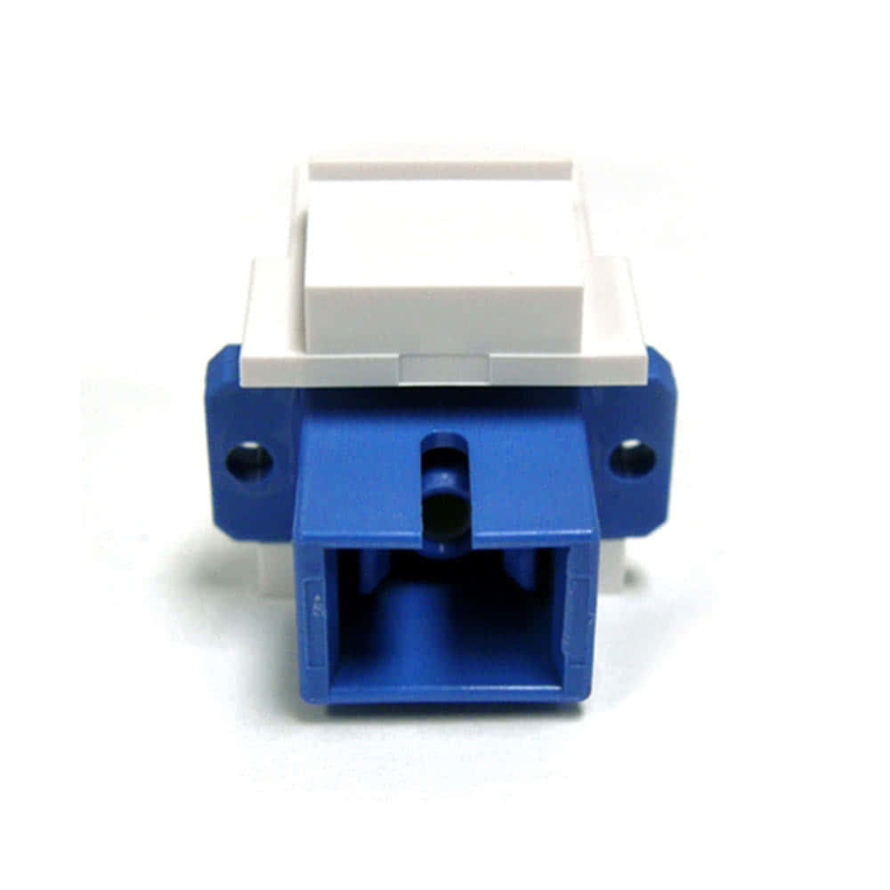 Fiber Keystone Jack, Single-Mode SC Simplex - White